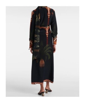 Johanna Ortiz Printed Silk Wrap Dress