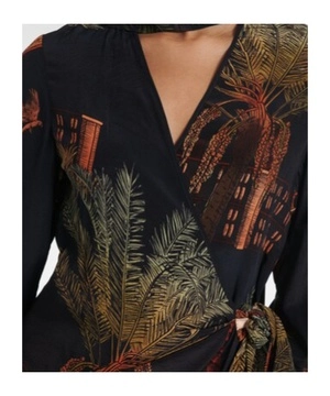 Johanna Ortiz Printed Silk Wrap Dress