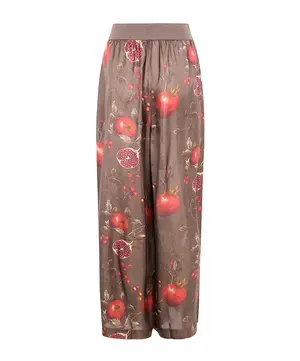 UMA WANG Graphic Printed Straight-leg Trousers