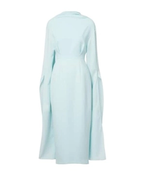 ROKSANDA Nour Draped Crêpe Midi Dress - Blue
