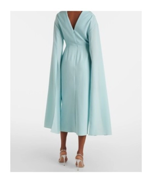 ROKSANDA Nour Draped Midi Dress - Blue