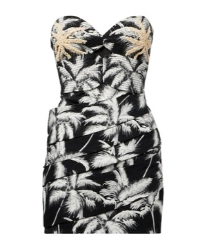 Johanna Ortiz Sombra Embroidered Mini Dress - Black