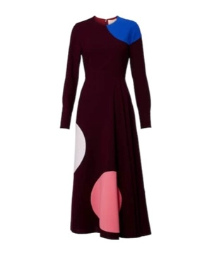 ROKSANDA Withiel Printed Crêpe Midi Dress - Brown