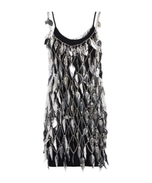Rabanne Chain-detail Embellished Minidress - Black