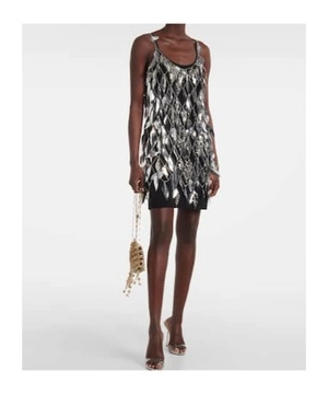 Rabanne Chain-detail Embellished Minidress
