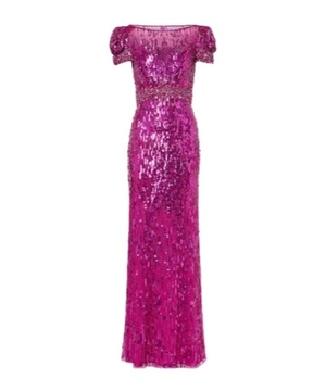 Jenny Packham Sungem Embellished Gown - Pink