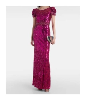 Jenny Packham Sungem Embellished Gown