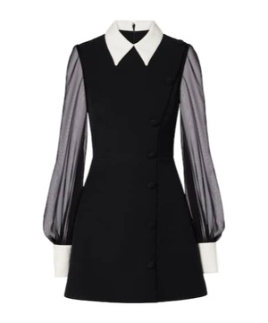 SAFIYAA LONDON Karena Mini Dress - Black