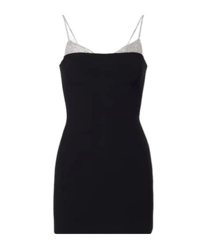 David Koma Embellished Cady Minidress - Black