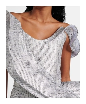Maticevski Satellite Wave Ruffled Gown