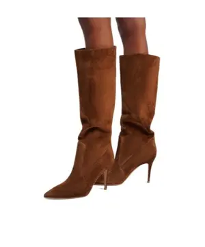 GIANVITO ROSSI Suede Knee-high Boots