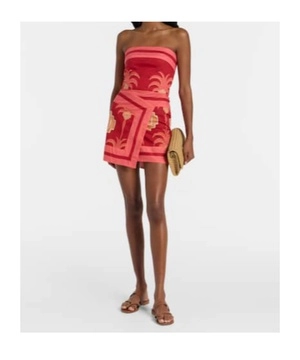 Johanna Ortiz Raiz Printed Cotton Minidress
