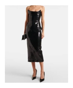 Alex Perry Sequined Bustier Dress
