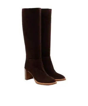 Gabriela Hearst Bocca Suede Knee-high Boots - Black