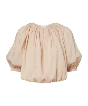 PATOU Striped Top - Nude