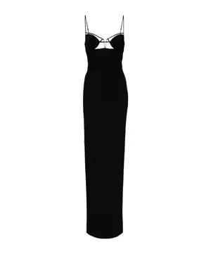 NENSI DOJAKA Cutout Gown - Black