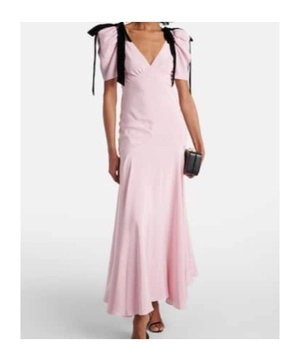 RODARTE Bow-detail Silk Crêpe Gown