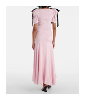RODARTE Bow-detail Silk Crêpe Gown
