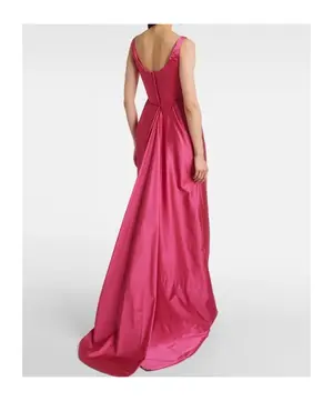 VIVIENNE WESTWOOD Crepe Satin Corset Gown - Fuchsia