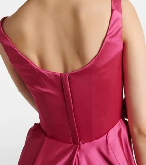 VIVIENNE WESTWOOD Crepe Satin Corset Gown - Fuchsia