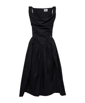 VIVIENNE WESTWOOD Sunday Cotton Corset Dress - Black
