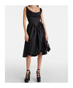 VIVIENNE WESTWOOD Cotton Corset Dress - Black