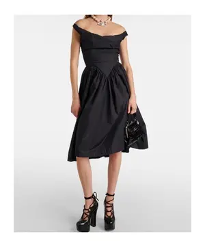 VIVIENNE WESTWOOD Cotton Corset Dress - Black