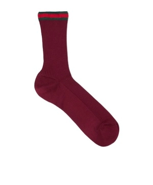 Gucci Web Detailed Ribbed Socks