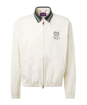 Ralph Lauren Cotton And Cashmere Bomber Jacket - White