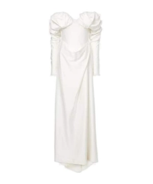 VIVIENNE WESTWOOD Bridal Ember Off-shoulder Satin Corset Gown - Ivory