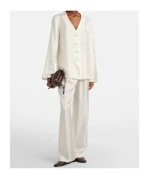 RÓHE Silk Wide-leg Pants