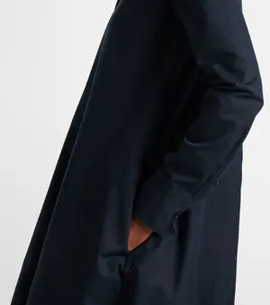 JIL SANDER Gathered Cotton Poplin Shirt Dress