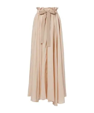 PATOU Striped Maxi Skirt - Nude