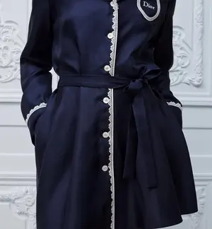 Dior Embroidered Short Shirtdress