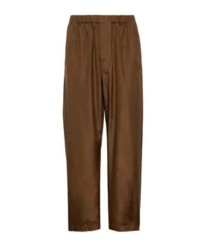 LEMAIRE Elastic Waist Casual Pants - Dark Tobacco