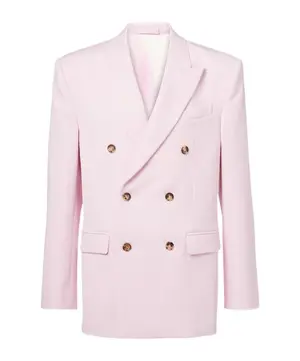 Wardrobe.NYC Double-breasted Suit Jacket - Pink