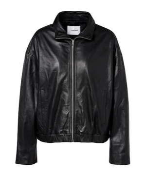 YVES SALOMON Leather Jacket - Black