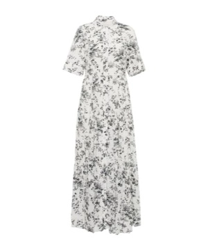 Erdem Kate Floral Cotton Maxi Shirt Dress