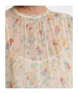 Ulla Johnson Emmeline Floral Ruffled Silk Minidress