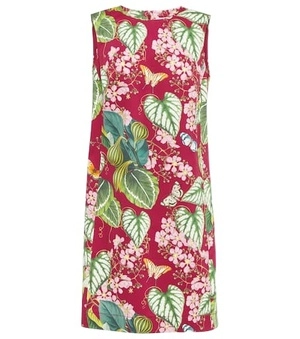 Oscar De La Renta Floral Cotton-blend Minidress - Multicolor