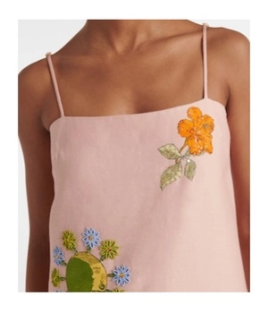 ALEMAIS Hazel Printed Linen-blend Maxi Dress