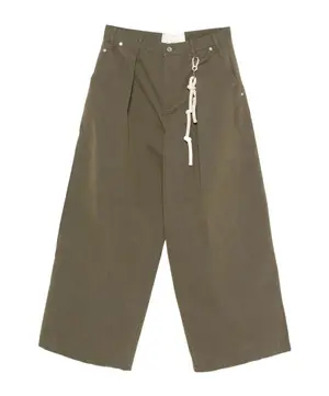SONG FOR THE MUTE Casual Pants With Belt Loops - Green