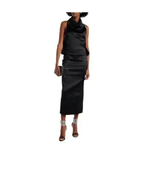 GIANVITO ROSSI Satin Single Strap High Heel Sandals