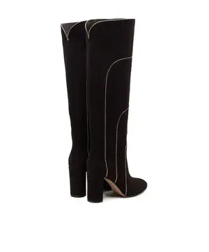 GIANVITO ROSSI 85 Suede Knee-high Boots