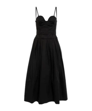 Proenza Schouler Cotton-blend Midi Dress - Black