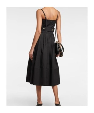 Proenza Schouler Cotton-blend Sweetheart Neckline Midi Dress