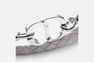 Dior Cd Icon Braided Leather Bracelet