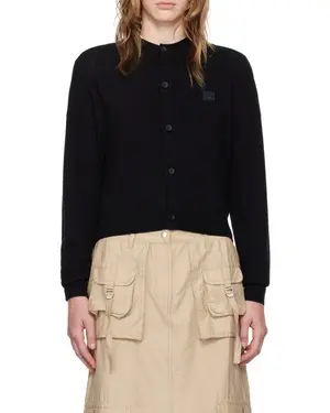 Acne Studios Face Logo Patch Button-up Cardigan