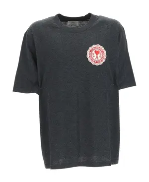 AMI Paris Logo-patch Oversized T-shirt