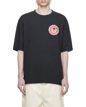 AMI Paris Logo-patch Oversized T-shirt